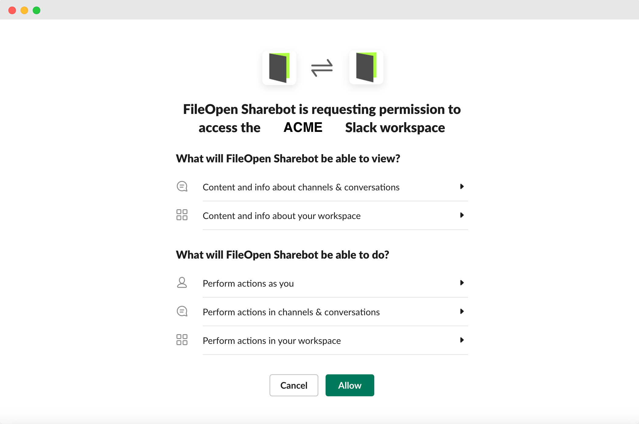 Install Page ShareBot